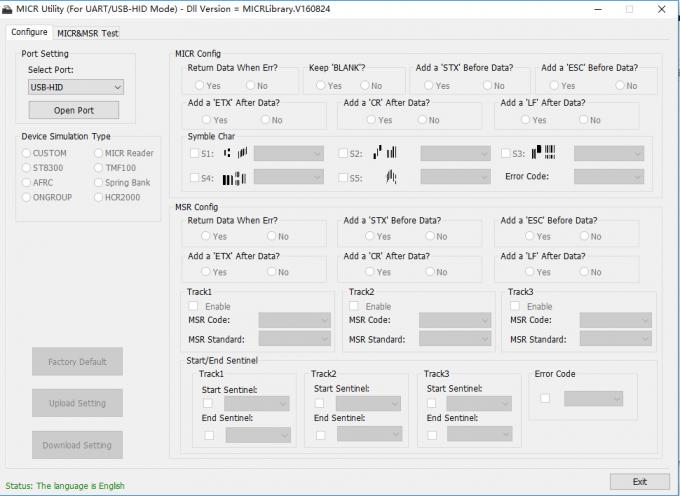 Multi Interfaced MICR Check Reader Compatible With IBM ISO ANSI DIN ...
